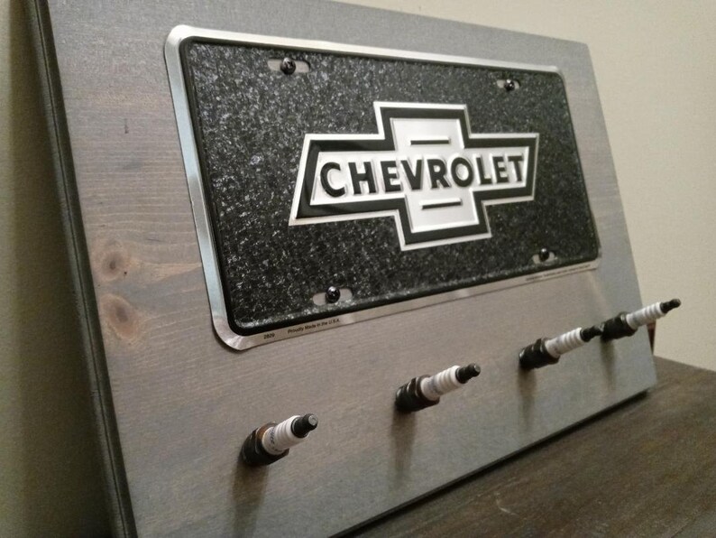Chevrolet Spark Plug Car Sign Coat Hook Key Holder Clothing - Etsy
