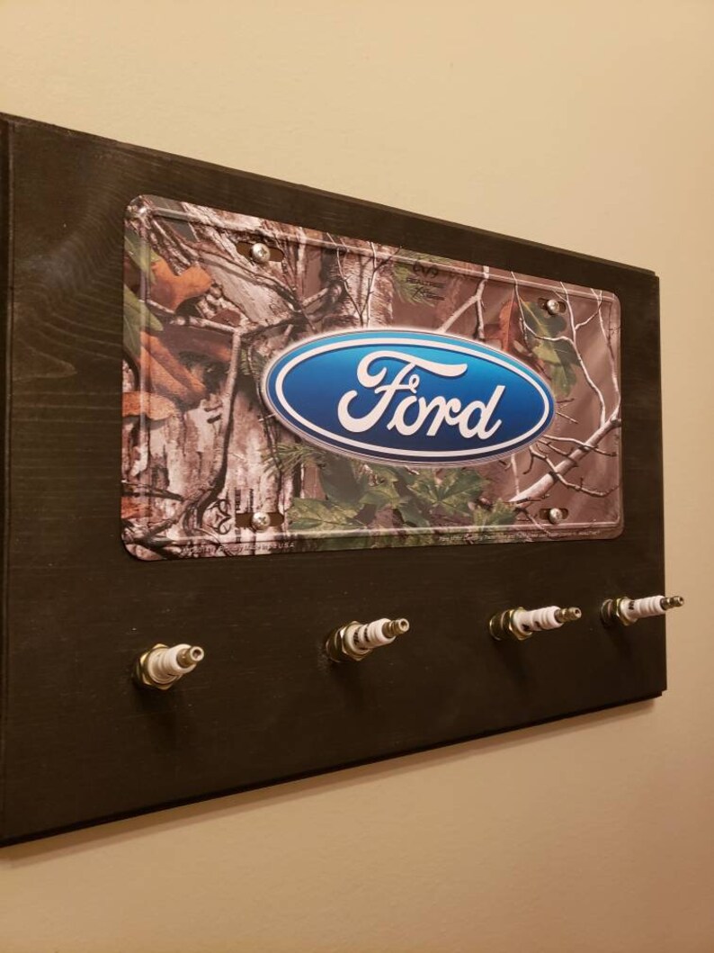Ford Camo Spark Plug Car Sign Coat Hook Key Holder Garage - Etsy