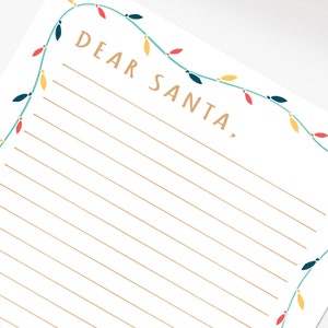 PRINTABLE Letter to Santa for Students, Dear Santa Letter for Kids ...