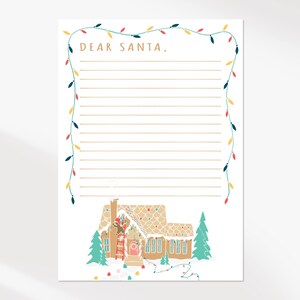 PRINTABLE Letter to Santa for Students, Dear Santa Letter for Kids ...