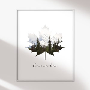 PRINTABLE Canada Art Print, Canada Rockies Print, Wall Art, Home Decor ...