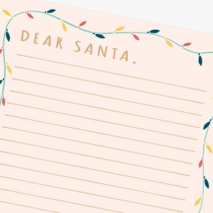 PRINTABLE Letter to Santa for Kids, Dear Santa Letter for Students ...