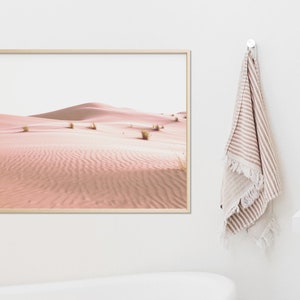 PRINTABLE Boho Landscape Print, Pink Desert Art for Dining Room ...