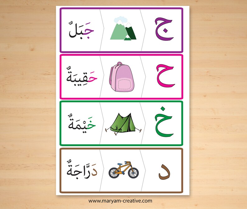 56 Arabic Alphabet Puzzles Arabic Letters EYFS KS1 الحروف - Etsy