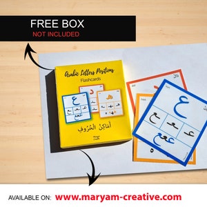30 Arabic Flashcards Letters Positions, A4 Posters, Alphabet Letters ...