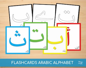 30 Arabic Flashcards Letters Positions, A4 Posters, Alphabet Letters ...