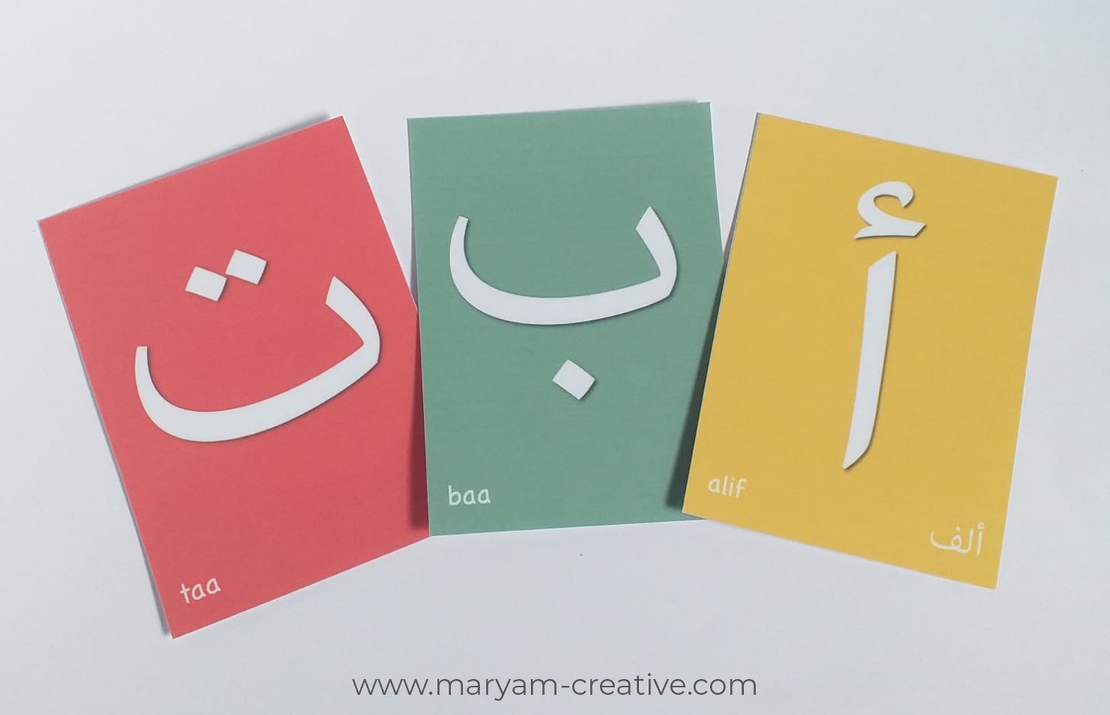 Arabic Alphabet Flashcards Colourful Set XL Quran Islam - Etsy Canada