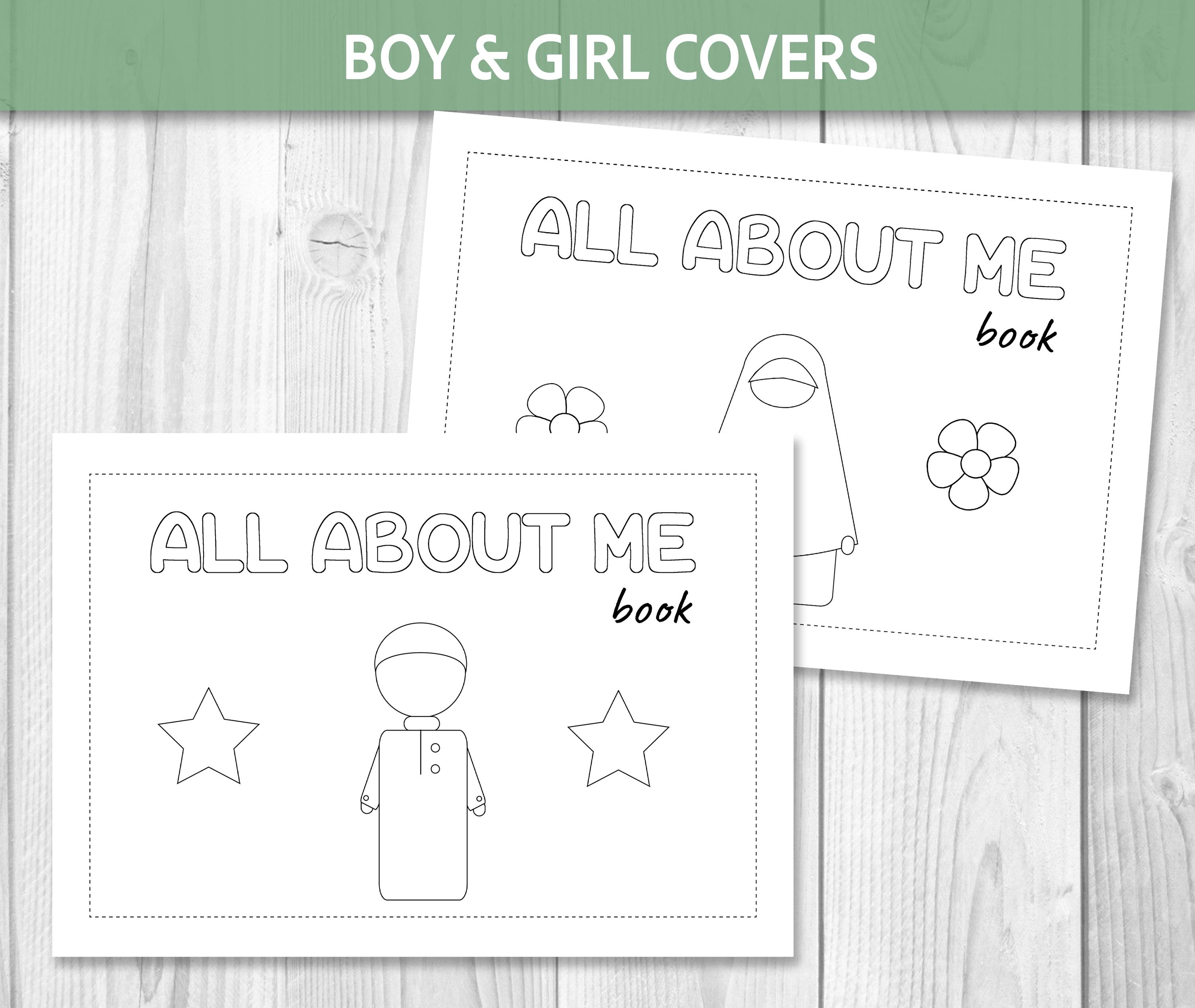 All About Me Muslim Craft Art Book, Muslim School, Islam Kids, School ...