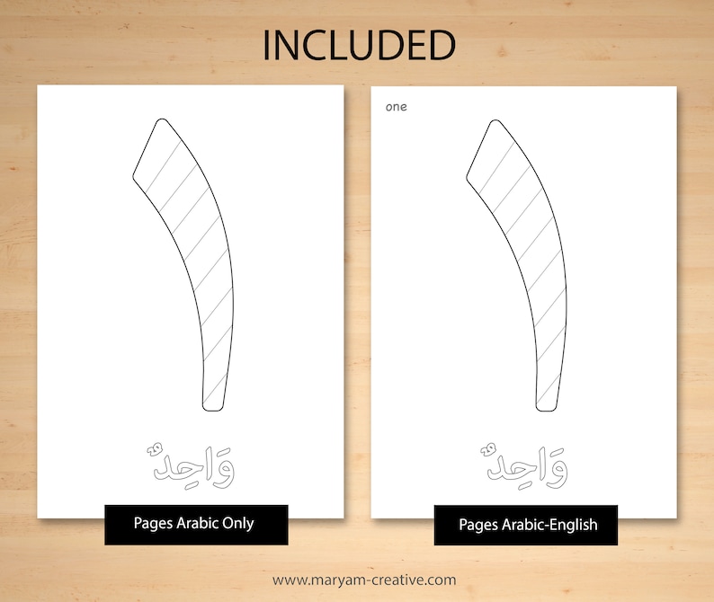 21 Arabic Colouring Numbers Pages, Arabic Numbers, EYFS, KS1, Preschool ...