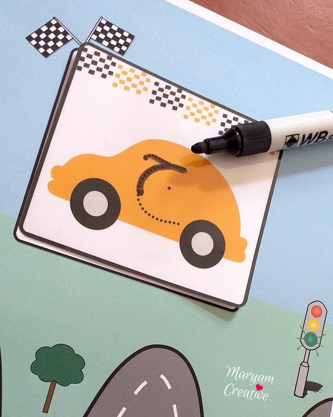 60 Arabic Alphabet Cards Trace & Identify Play Mat, Arabic Letters ...