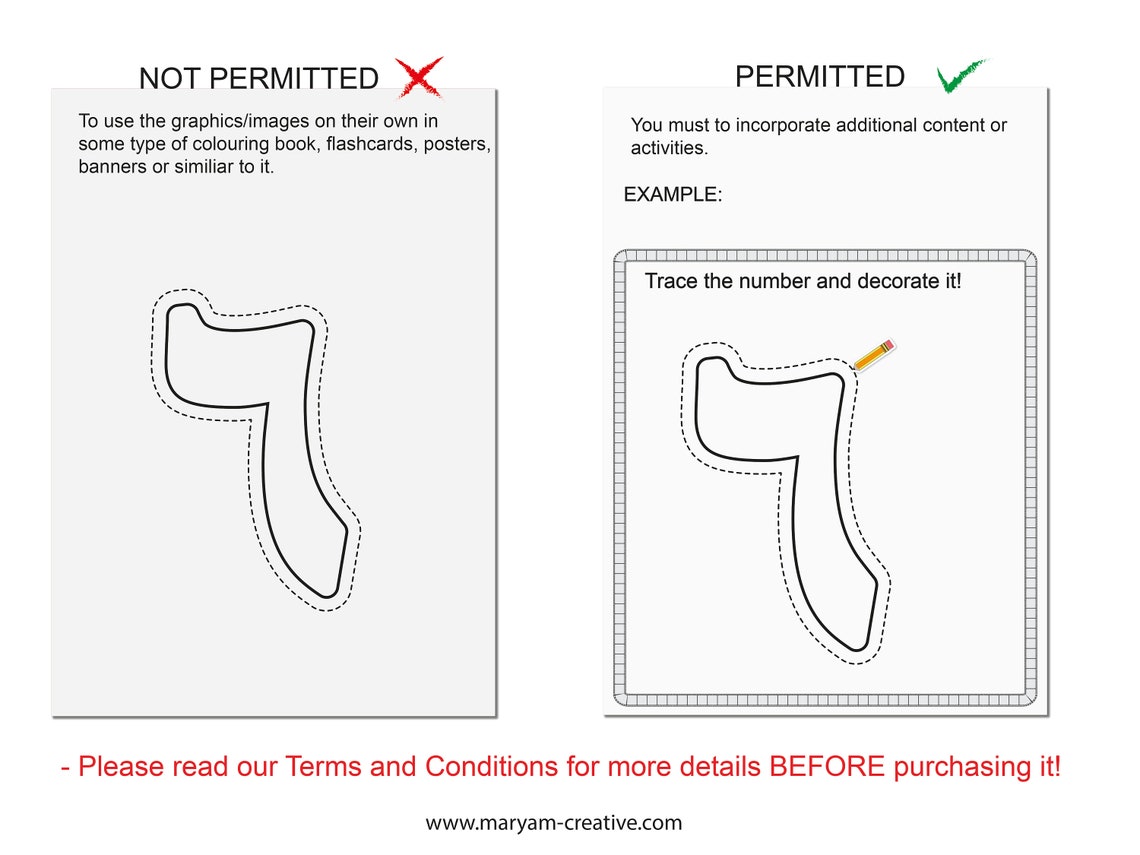 160 Arabic Numbers Colour and Cut Clipart Tracing Cutting - Etsy