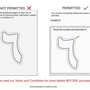 160 Arabic Numbers Colour and Cut Clipart Tracing Cutting - Etsy