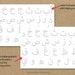 11 Arabic Alphabet Handwriting Pages Arabic Letters EYFS - Etsy