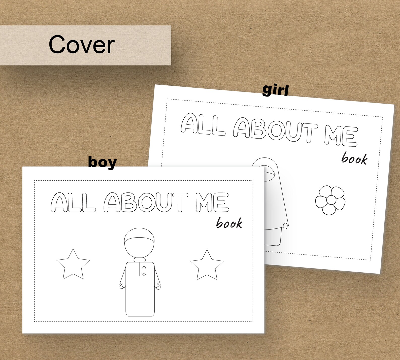 All About Me Muslim Craft Art Book, Muslim School, Islam Kids, School ...