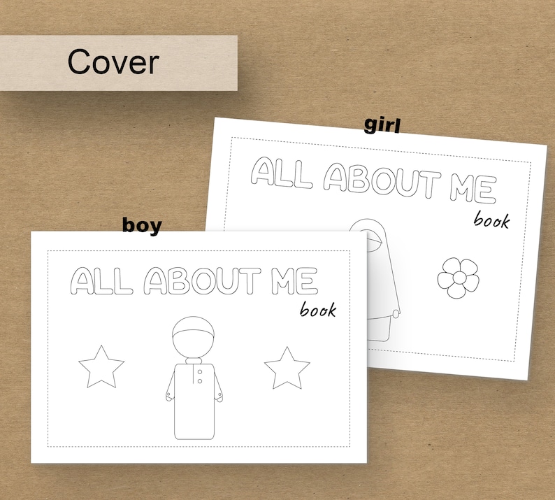 All About Me Muslim Craft Art Book, Muslim School, Islam Kids, School ...