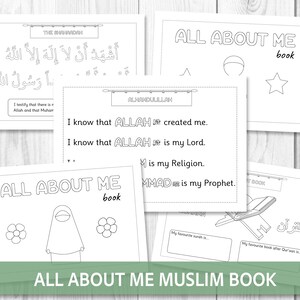 All About Me Muslim Craft Art Book, Muslim School, Islam Kids, School ...