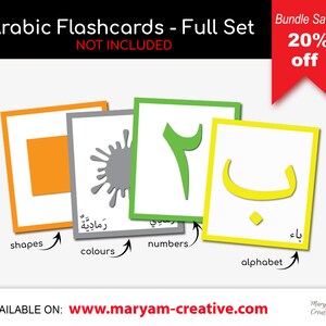 Arabic Alphabet Flashcards , Quran, Islam, Homeschool, Classroom ...