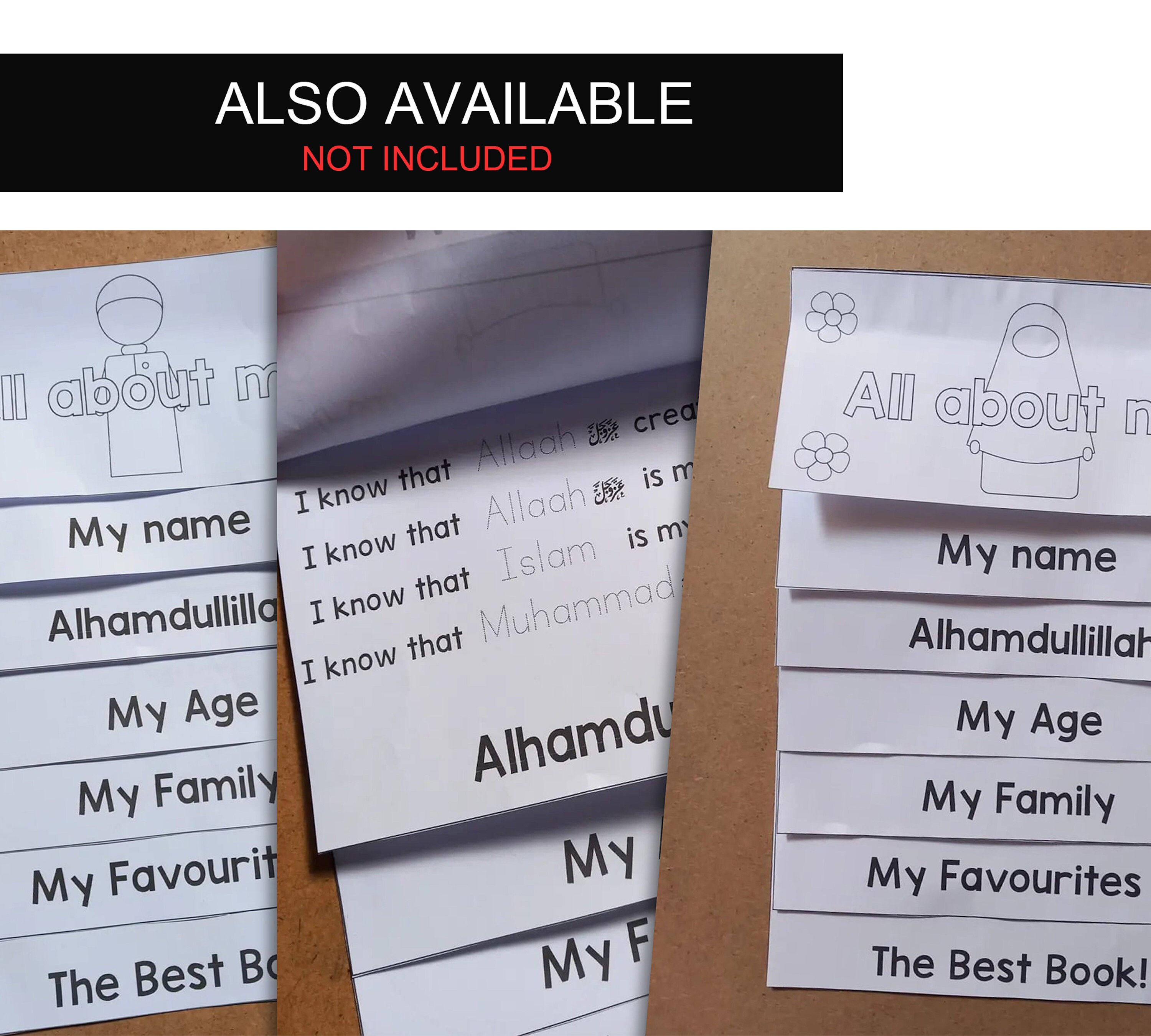 All About Me Worksheets, Islam, Muslim, EYFS, KS1, Preschool ...