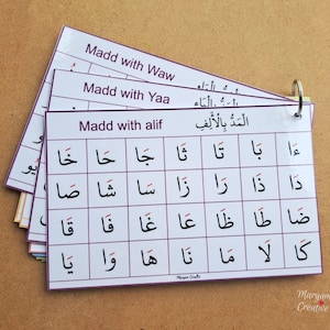 13 Arabic Reading Cards, Tajweed, Tajweed for Kids, Quran, Homeschool ...