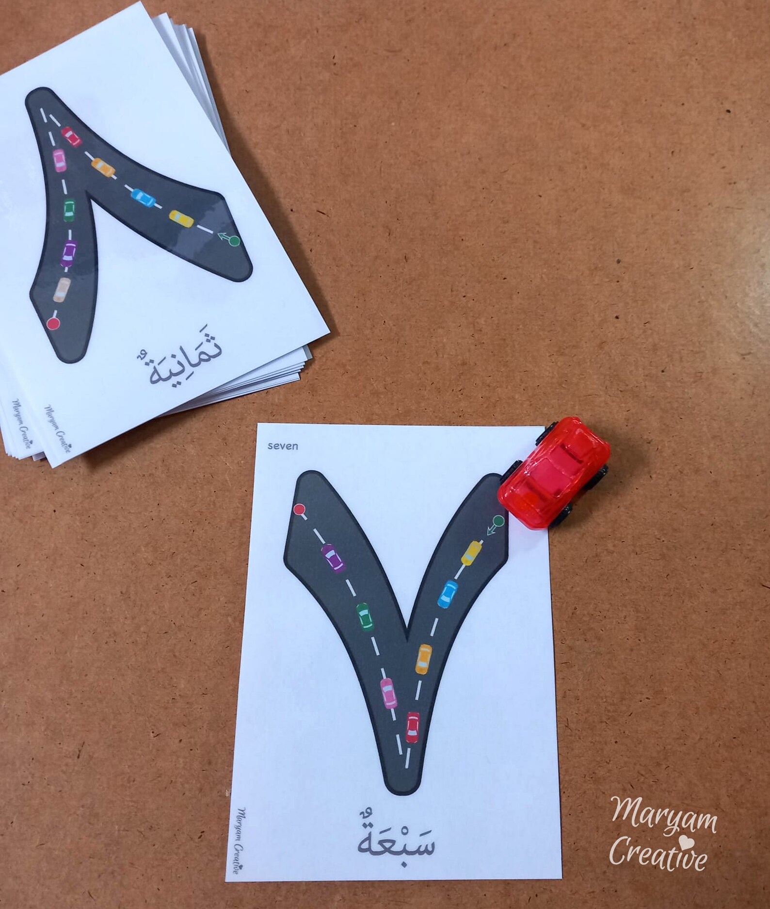 Arabic Numbers Road Flashcards 0-10, Quran, Homeschool, Classroom ...