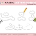 30 Arabic Flashcards Letters Positions, A4 Posters, Alphabet Letters ...