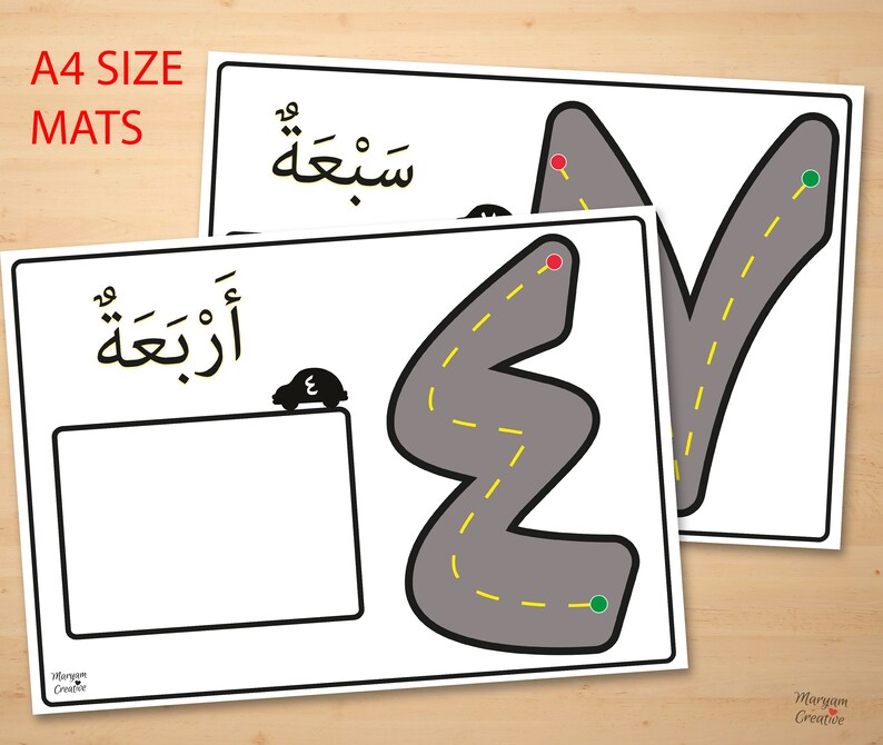 33 Arabic Numbers Road Mat, Counting, Numbers, EYFS, Preschool ...