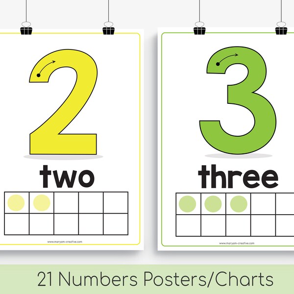 1 10 Number Chart - Buy Online - Etsy