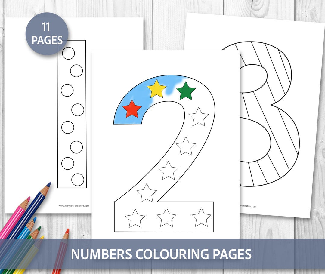 11 Printable Numbers Colouring Pages 0-10, Numeracy, Early Math ...