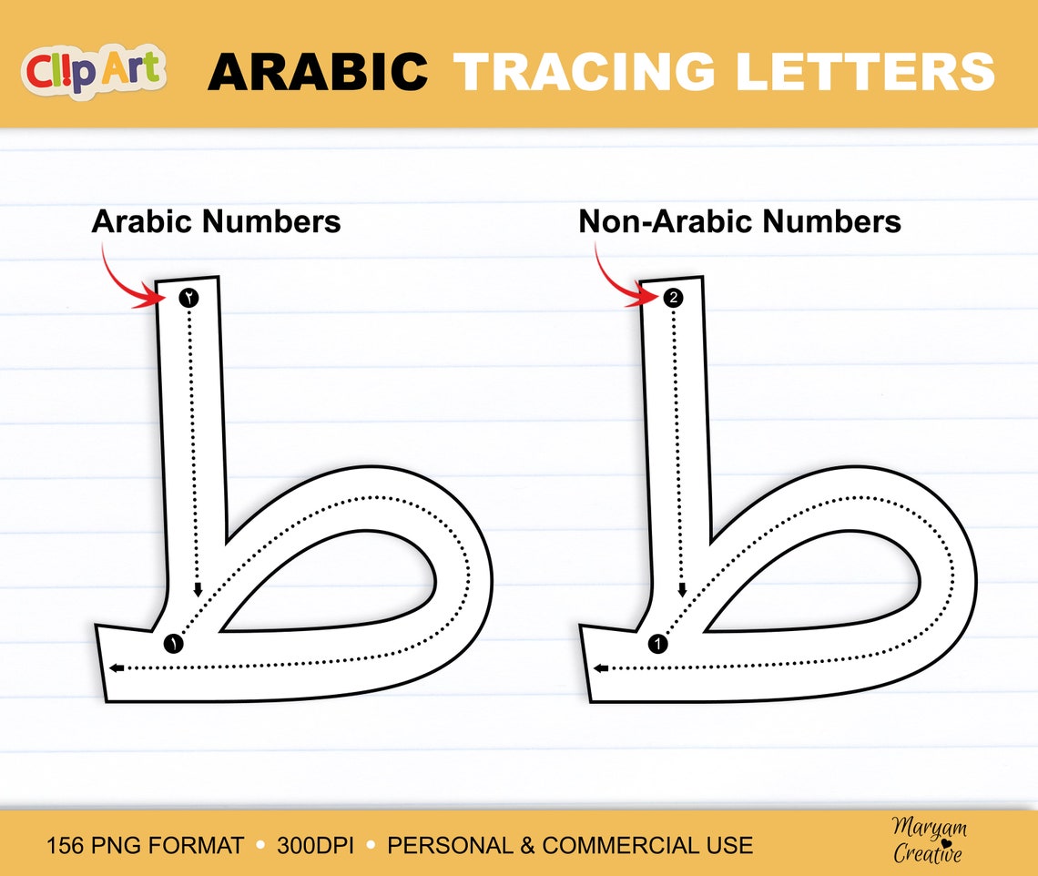 Arabic Alphabet Arabic Letters Clipart 156 Graphics PNG - Etsy Canada
