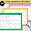 30 Arabic Flashcards Letters Positions, A4 Posters, Alphabet Letters ...