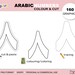 160 Arabic Numbers Colour and Cut Clipart, Tracing, Cutting, Colouring ...