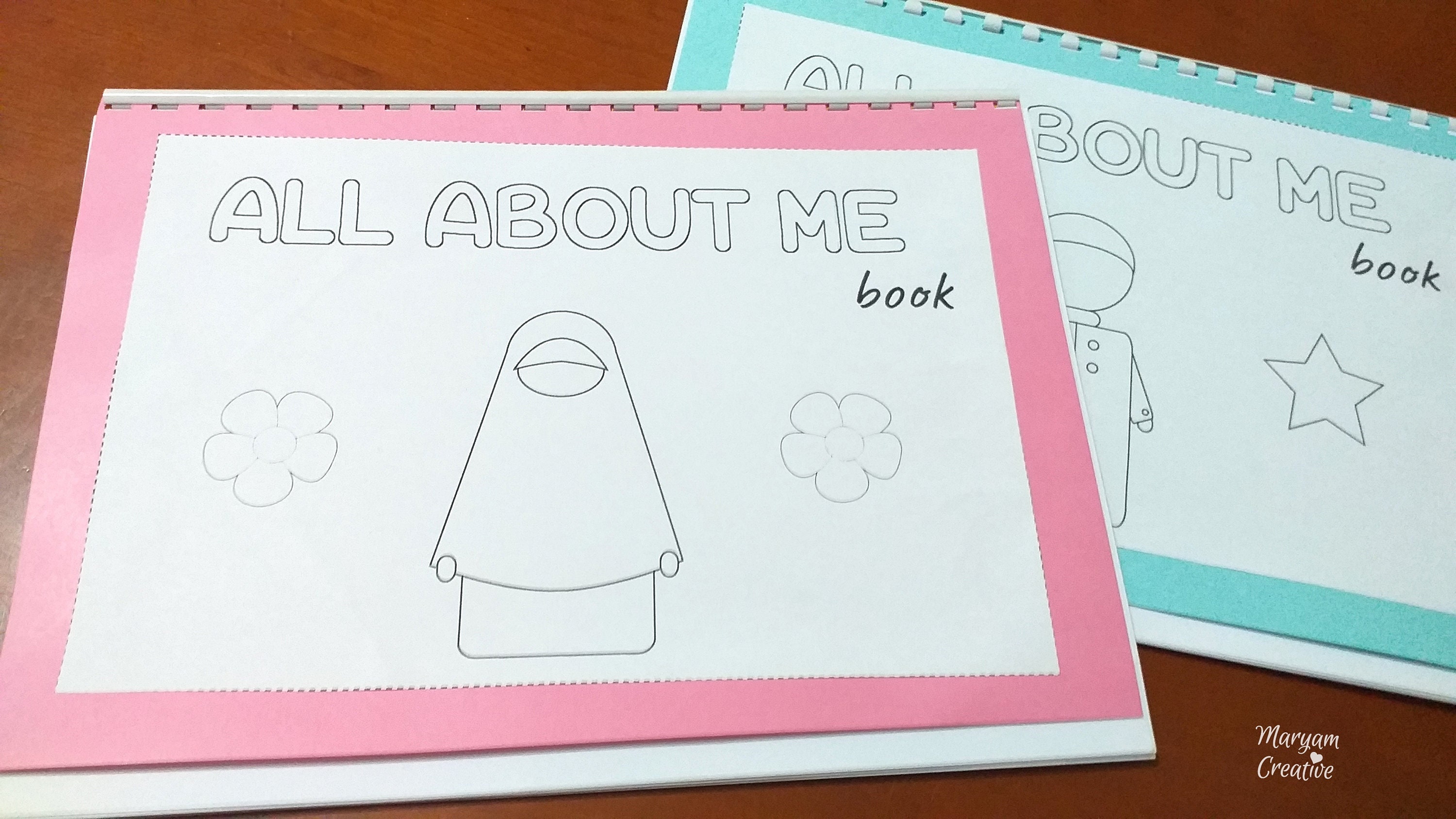 All About Me Muslim Craft Art Book, Muslim School, Islam Kids, School ...