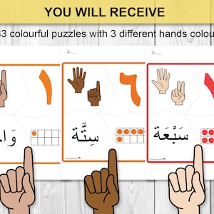 44 Arabic Numbers Puzzle 0-10, Eyfs,preschool, Arabic Numbers, Counting ...