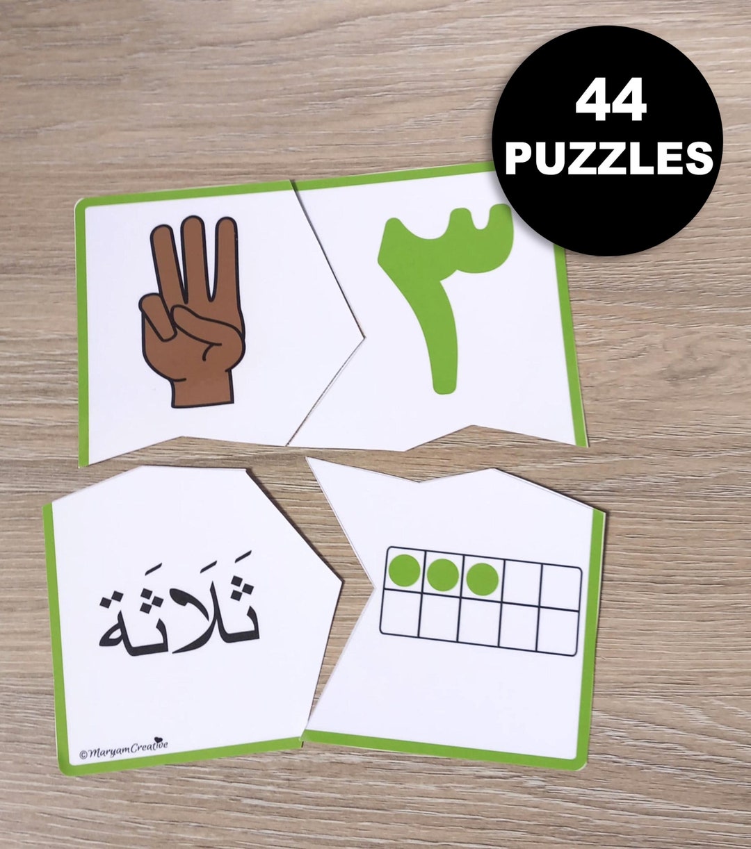44 Arabic Numbers Puzzle 0-10, Eyfs,preschool, Arabic Numbers, Counting ...