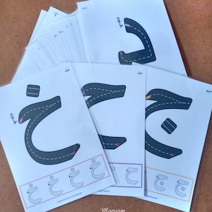 31 Arabic Alphabet Flashcards ROAD, Quran, Homeschool, Classroom, EYFS ...