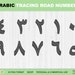 Arabic NUMBERS Road Clipart, 30 Graphics ,PNG, عربى, - Instant Download ...