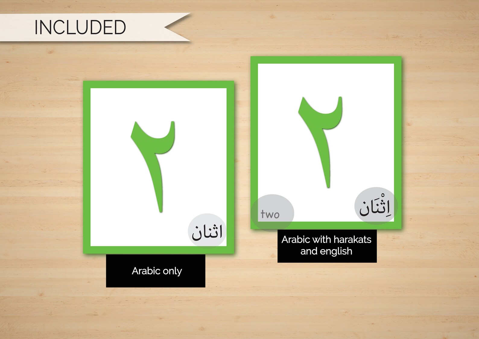 Arabic Numbers Flashcards Colourful Set, Arabic Numbers, Quran ...