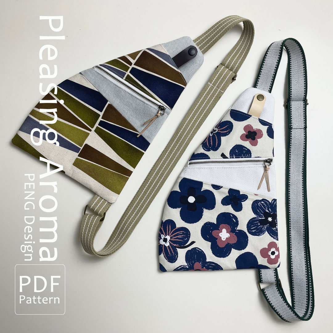 Personal Flex Bag Sewing Pattern, Sling Bag Templates, Chest Purses ...