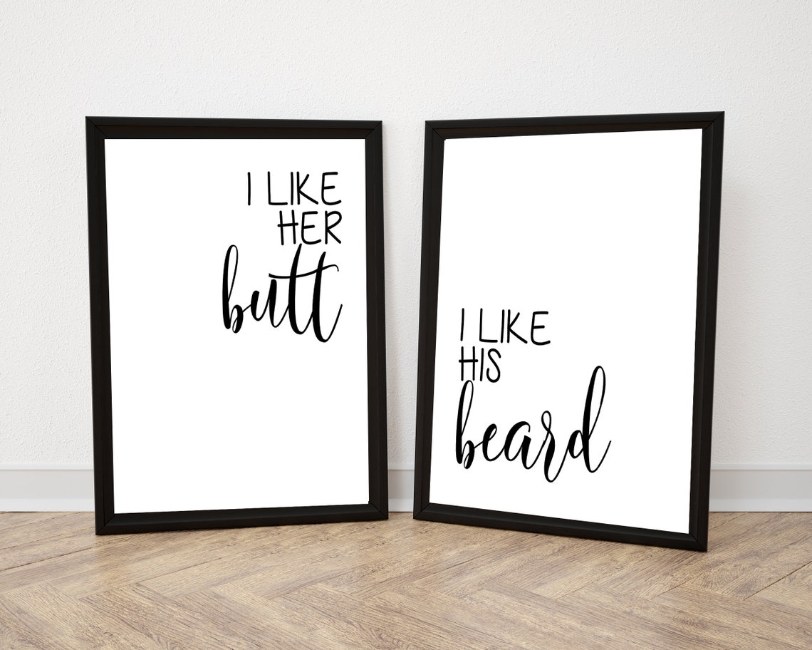 Couples Initials Printable Art Custom Letters Romantic | Etsy