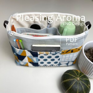 Tote Organizer With Templates, Bag Insert, Sewing Pattern, Craft ...