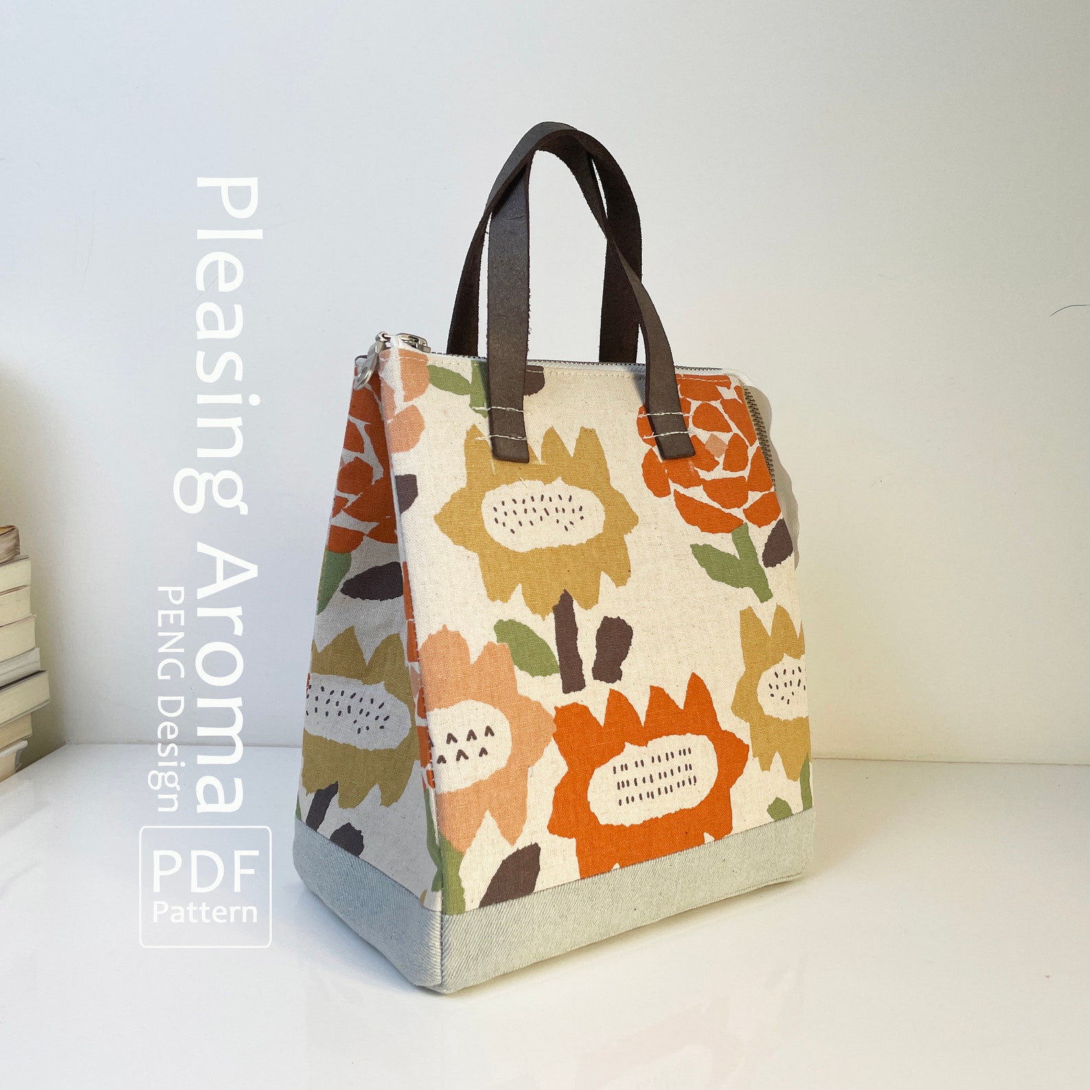 Lunch Tote With Interior Pockets Sewing Tutorials,bento Bag,insulated ...