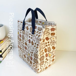 Lunch Tote With Interior Pockets Sewing Tutorials,bento Bag,insulated ...