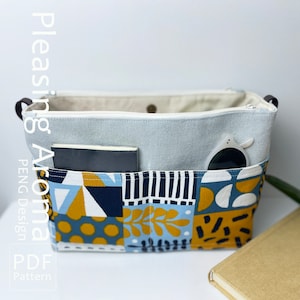Tote Organizer With Templates, Bag Insert, Sewing Pattern, Craft ...