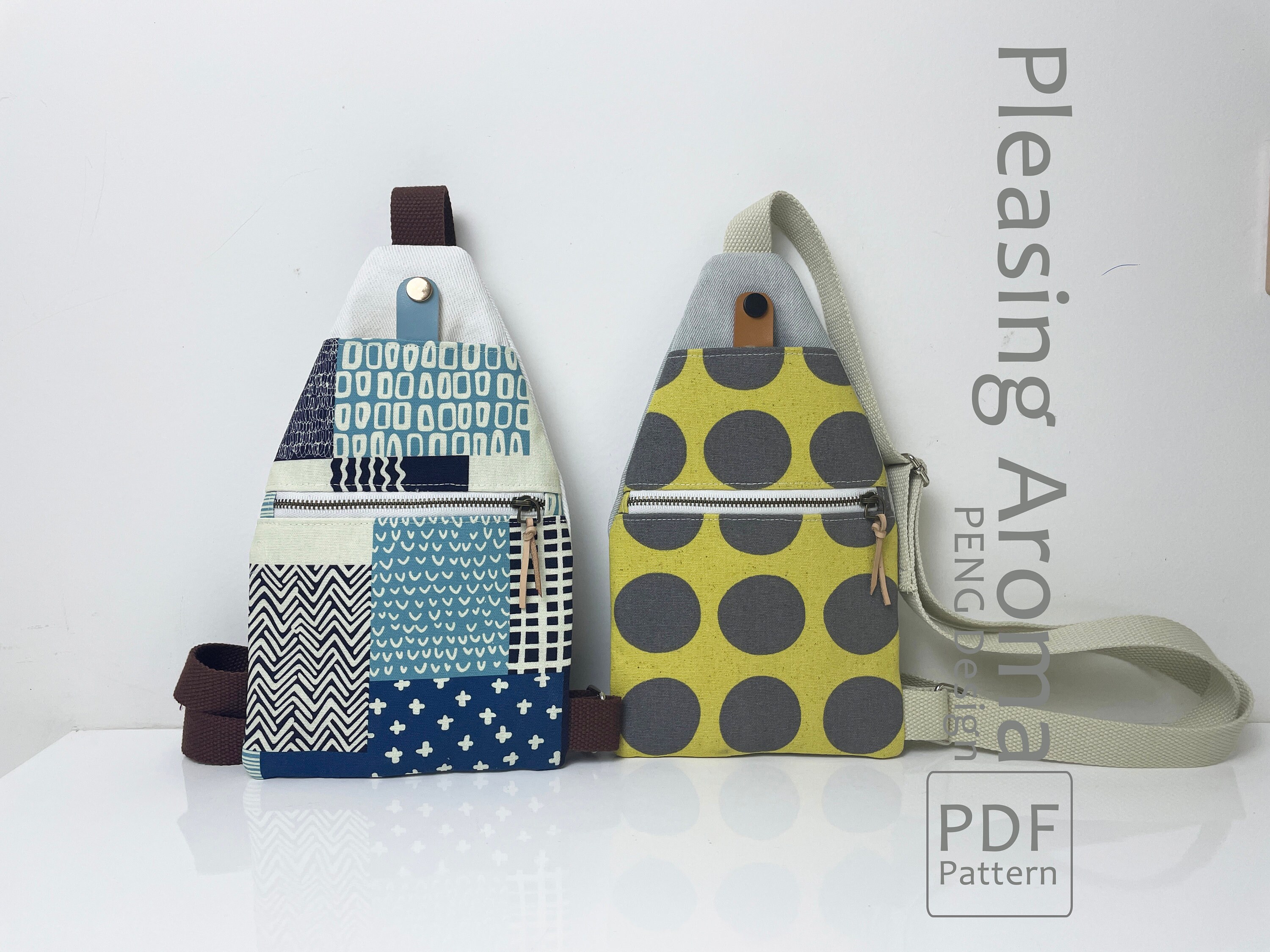 Mini Sling Bag Pattern,small Front Sling Purse Sewing Tutorails,mini ...