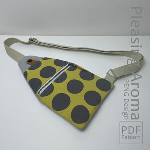 Sling Bag Pattern,2 Sizes Front Sling Purse Sewing Patterns,mini and ...