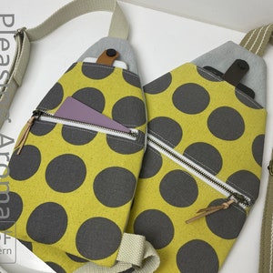 Sling Bag Pattern,2 Sizes Front Sling Purse Sewing Patterns,mini and ...