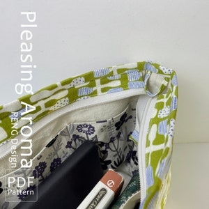 Purse Insert Sewing Pattern, Tote Organizer Sewing Tutorials, Zipper ...