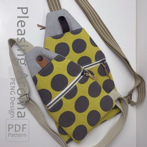 Sling Bag Pattern,2 Sizes Front Sling Purse Sewing Patterns,mini and ...
