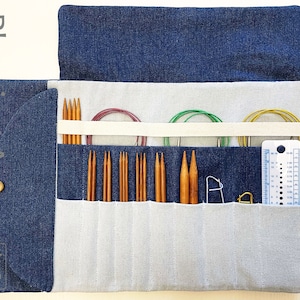 Knitting Needle Case Sewing Pattern/needle Case Sewing Tutorials/pdf ...