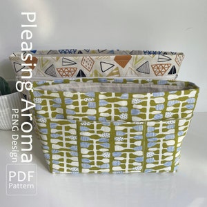 Easy Purse Insert Sewing Pattern, Tote Organizer, Pouch Pattern ...